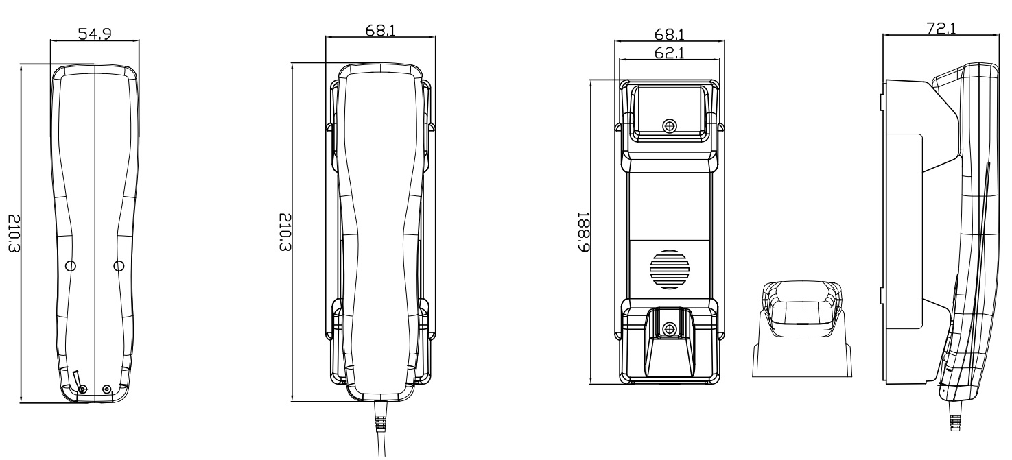 NSR NHS-200 HANDSET CABLE